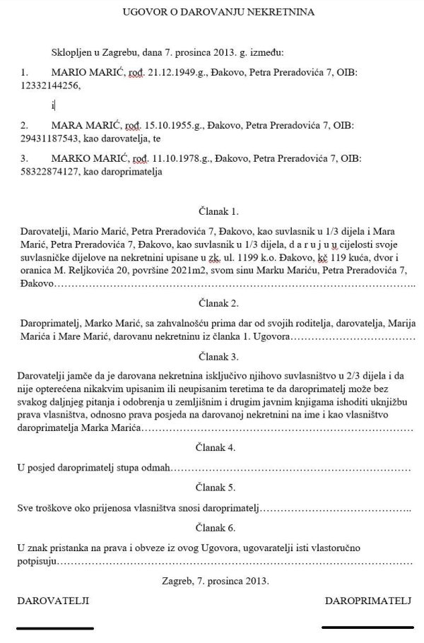 Darovni ugovor: što je, kako izgleda, može li se poništiti? - HOU.hr