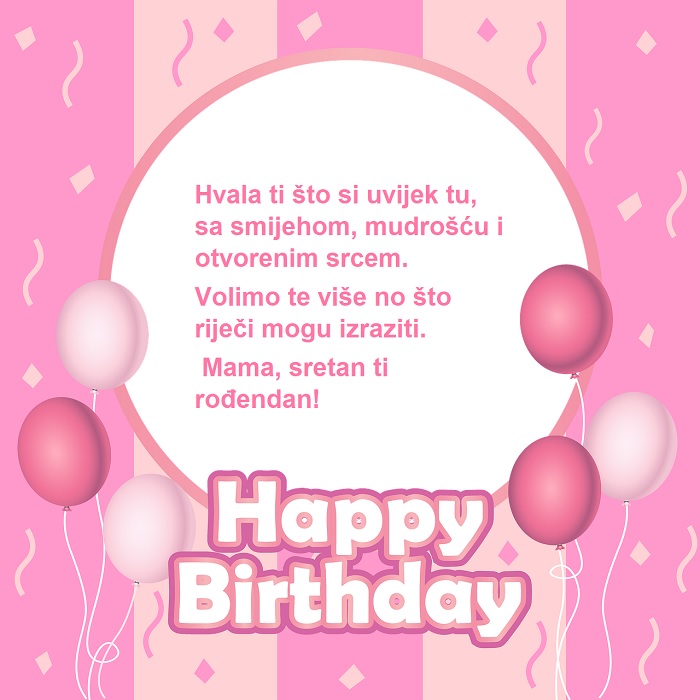 Rođendanske čestitke za mamu - HOU.hr
